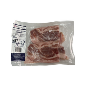 SP PORK BELLY SLICE SKIN ON 500G